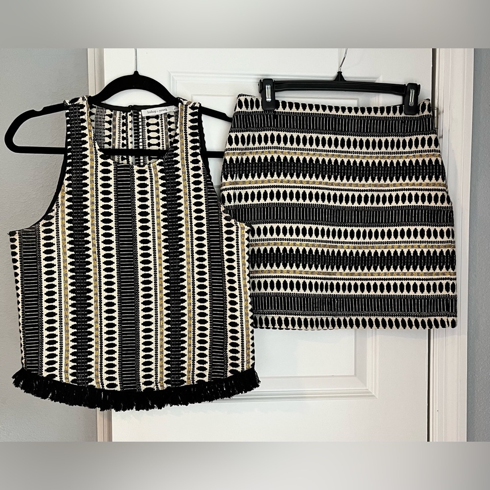 Bishop & Young Matching Mini Skirt And Sleeveless Top… - Gem
